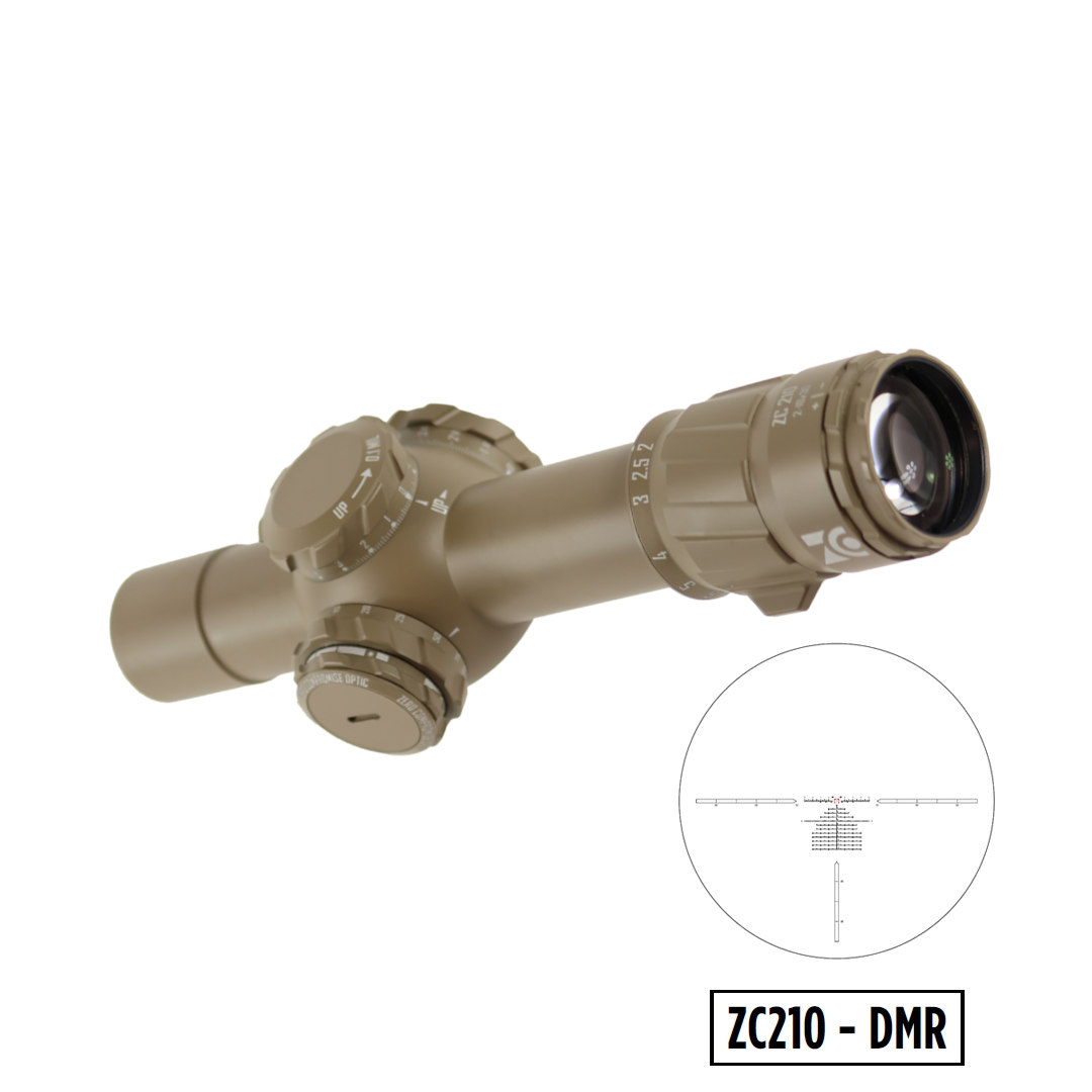 Lunette précision ZC210 2-10x30 MIL DMR FFP CCW FDE Zero Compromise ...